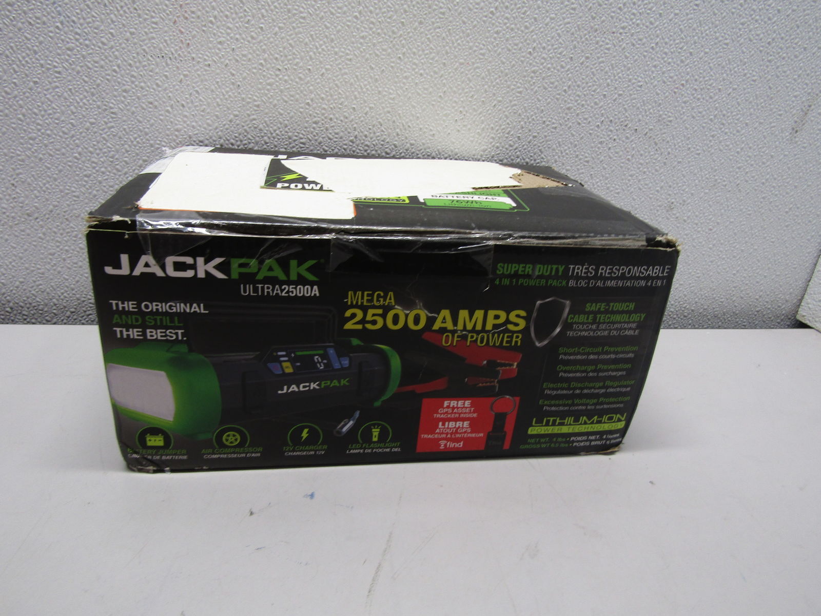 JACKPAK 4-in-1 Jump Starter 150 PSI 2,500 Amp Ultra2500A | eBay