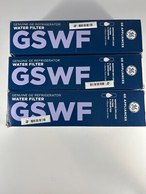 LOT OF 3 GENUINE GE REFRIGERATOR WATER FILTER GSWF | eBay