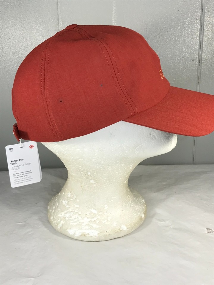 Lululemon Soft Baller Hat Embroidered Terra Orange Women's Cap ...