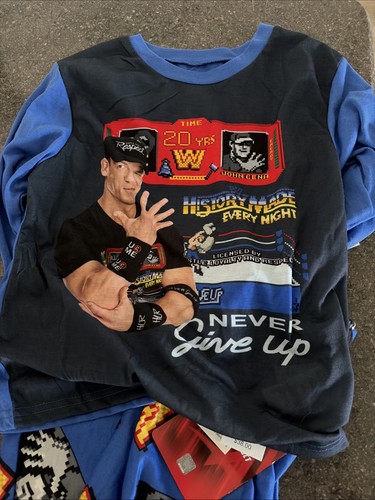 WWE John Cena Size 6 Kids Pajama PJ Set Blue NEW WITH TAGS | eBay