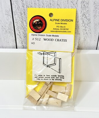 Alpine Division Scale Models #512 Wood Crates HO Preowned. New In ...