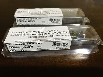 JG661A HPE X140 40G QSFP+ LR4 FTL4C1QE1C-HZ New Sealed Price Each ...