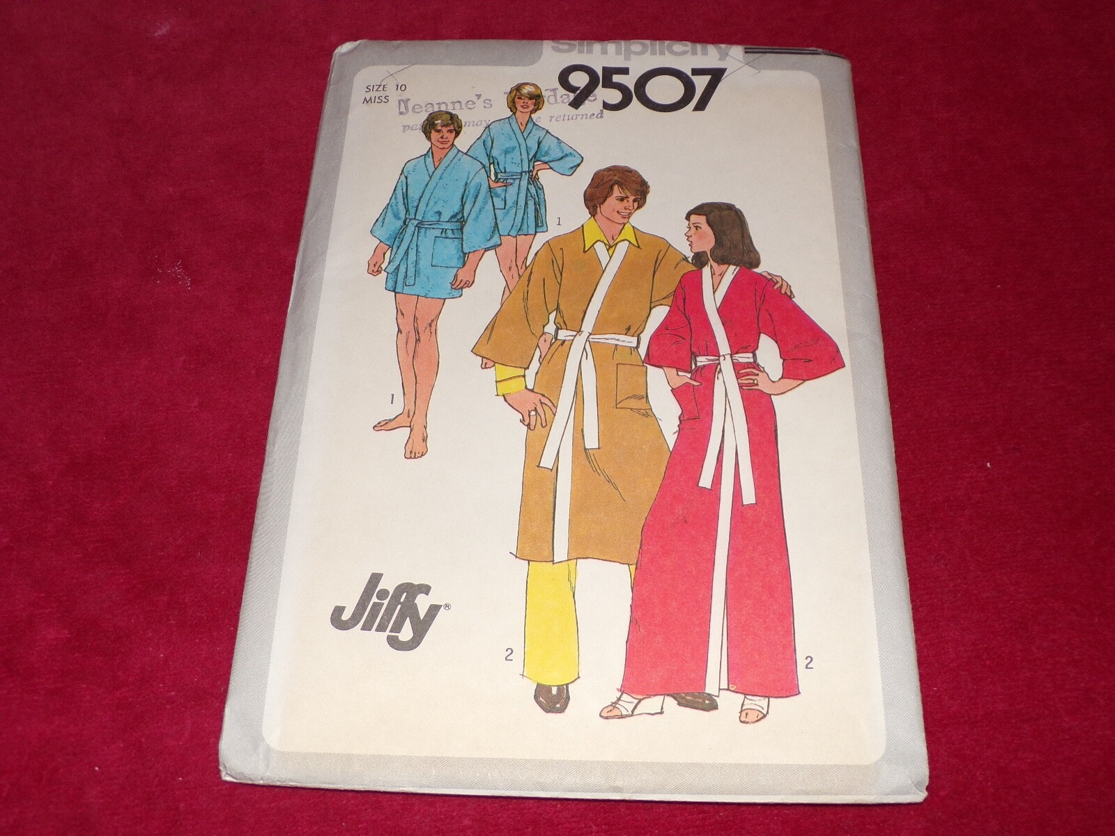 🌹 SIMPLICITY #9507 - LADIES ~JIFFY~ THREE LENGTH BATHROBE - ROBE ...