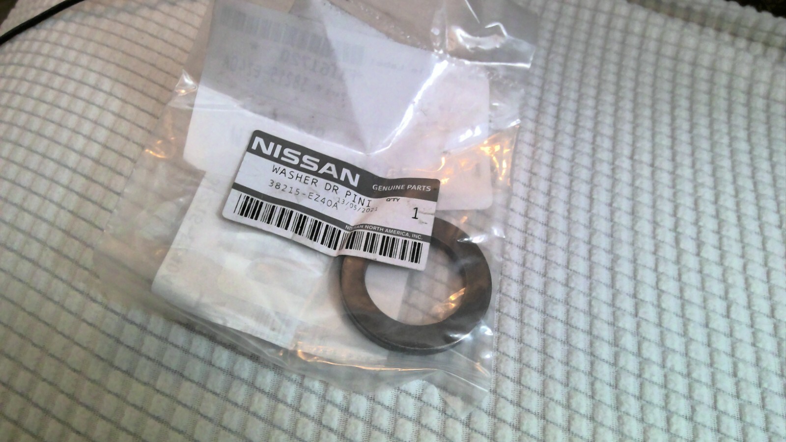 Genuine Nissan Washer Drive Pinion 38215EZ40A / 38215-ez40a OEM for ...