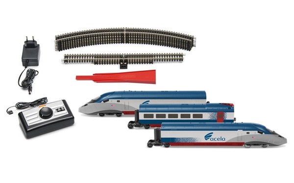 Hornby HR1000T Amtrak Acela High Speed Electric Train Set for sale ...