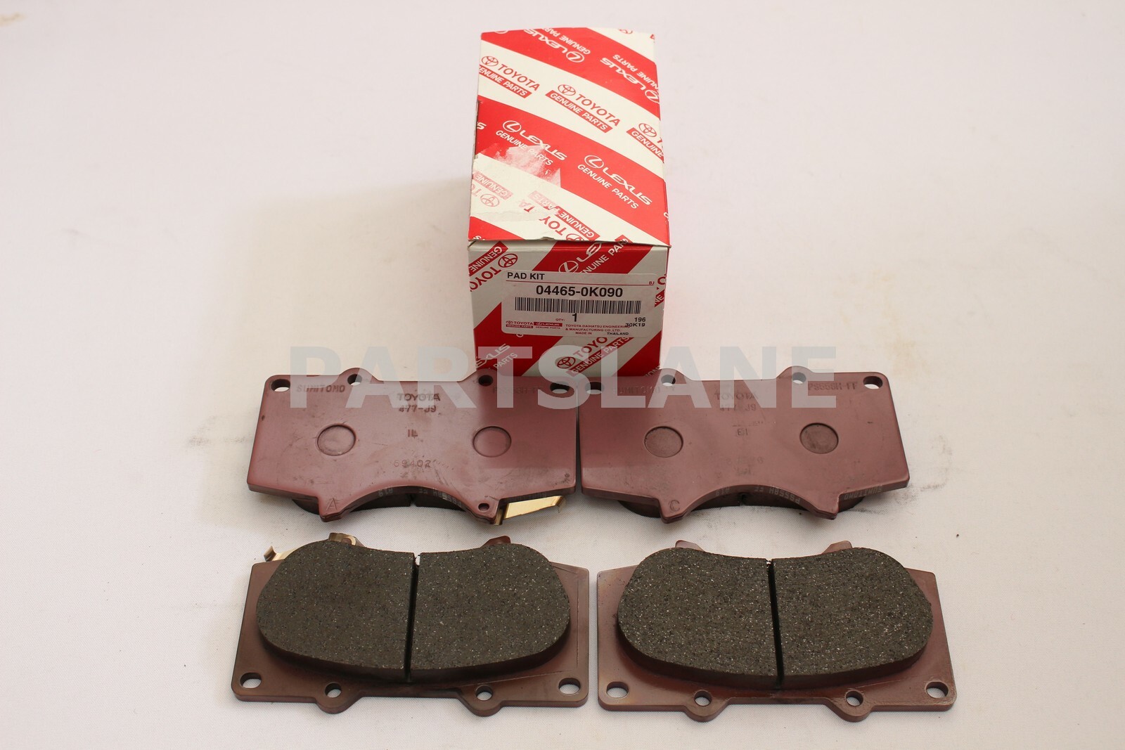04465-0K090 Toyota Hilux Fortuner OEM Genuine Front Brake Pads Disc ...