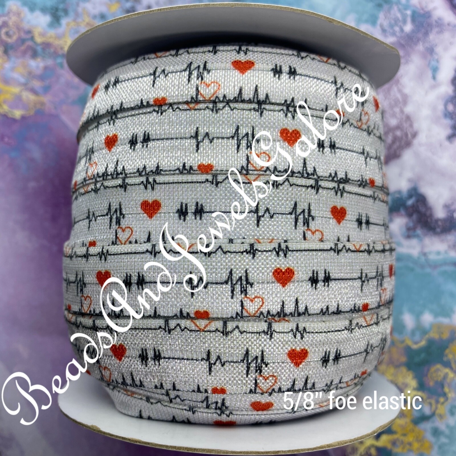 Heartbeat foe inspired heartbeat elastic heartbeat hair tie ekg foe ...