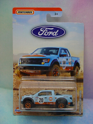 2019 Matchbox FORD TRUCK Series Gulf '10 FORD F-150 SVT RAPTOR #2☆blue ...