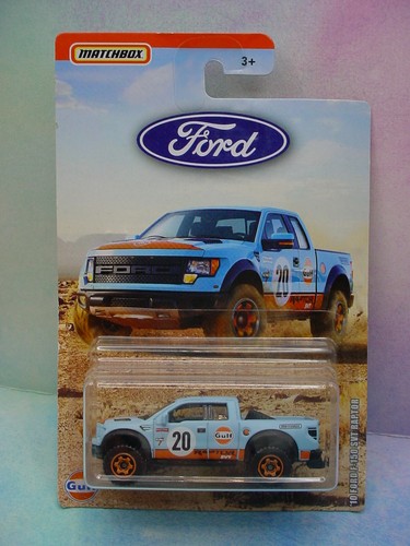 2019 Matchbox FORD TRUCK Series Gulf '10 FORD F-150 SVT RAPTOR #2☆blue ...