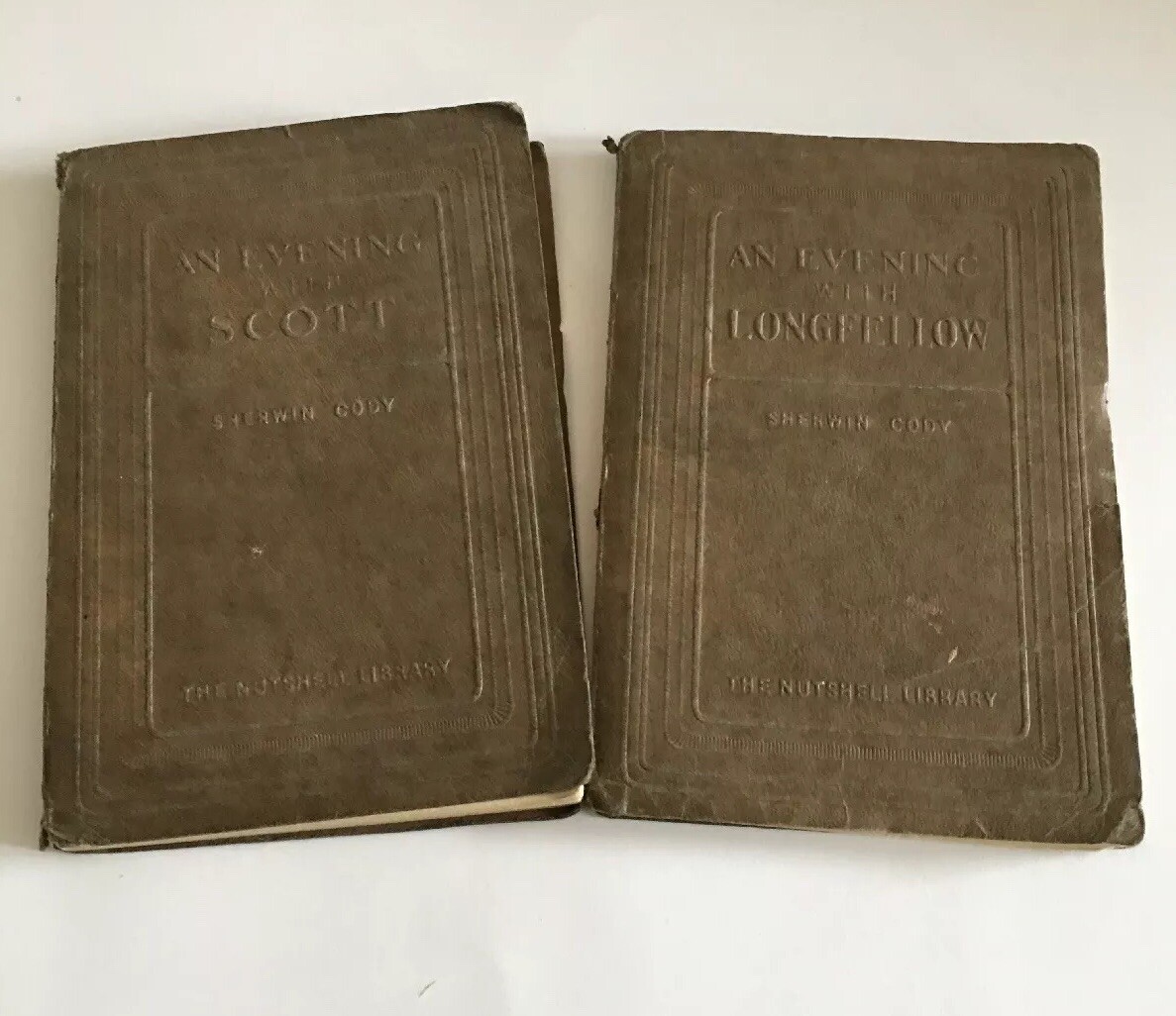 Antique Books 1907 Scott Longfellow Sherwin Cody Nutshell Library Lot 2 ...