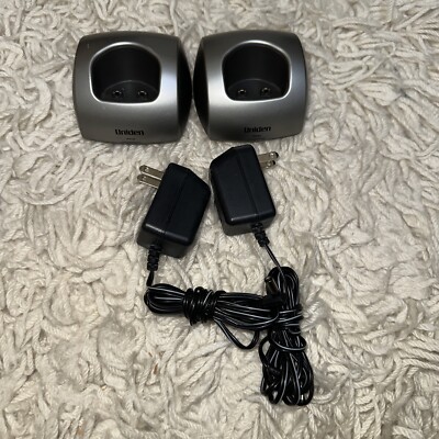 UNIDEN DCX750 Handset Charger Cradle Replacement Base with Power Cords ...