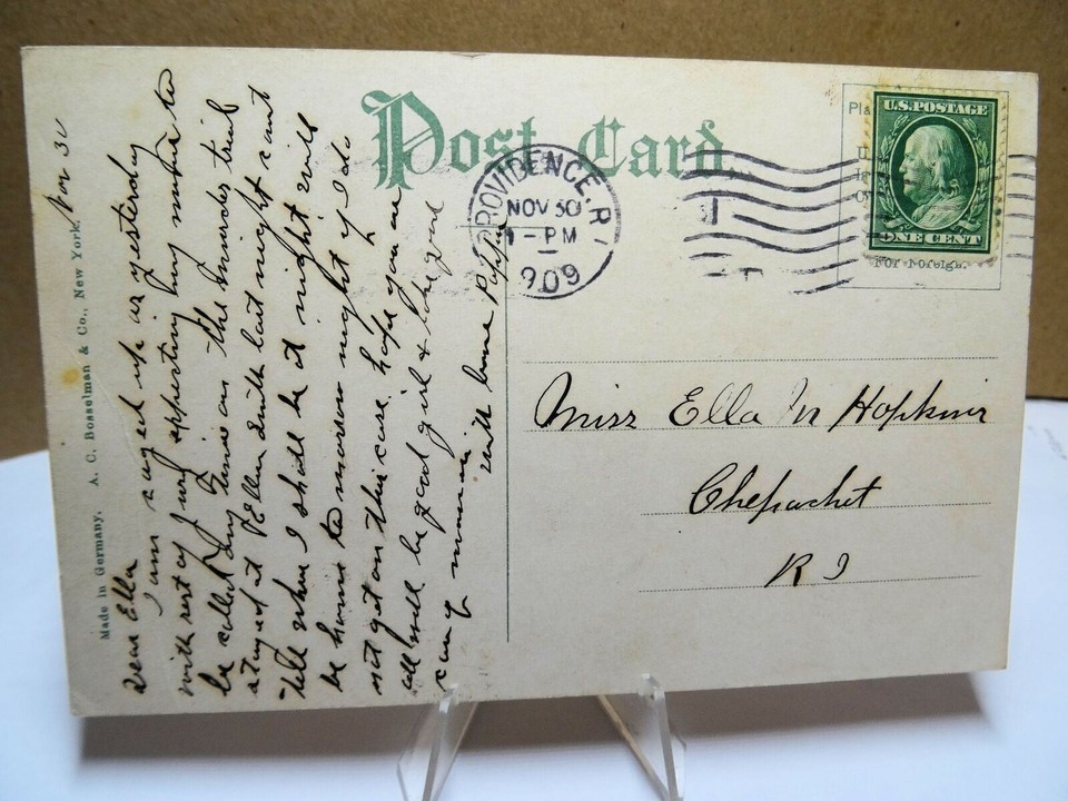 Three Horse Hook and Ladde Fire Truck in Action Providence RI Postcard ...