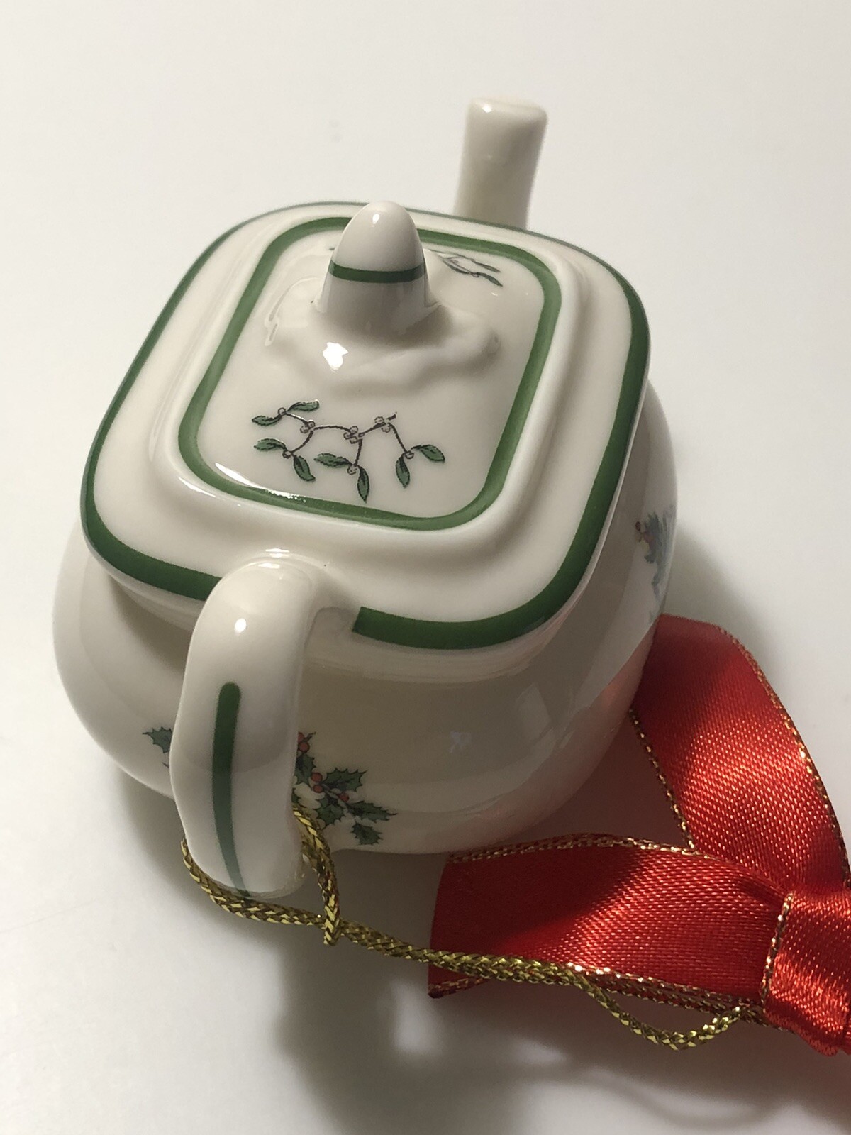 SPODE CHRISTMAS TREE TEAPOT ORNAMENT MINT CONDITION HARD TO FIND IN ...
