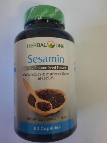 60 Capsules Sesamin Black Sesame Seed Extract Dietary Supplement for ...