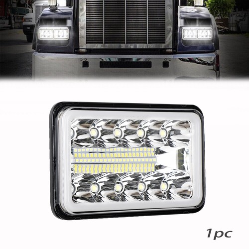 4x6" Inch LED Headlight HI/LO Beam DRL Sealed For 60/80 Series H4656 ...