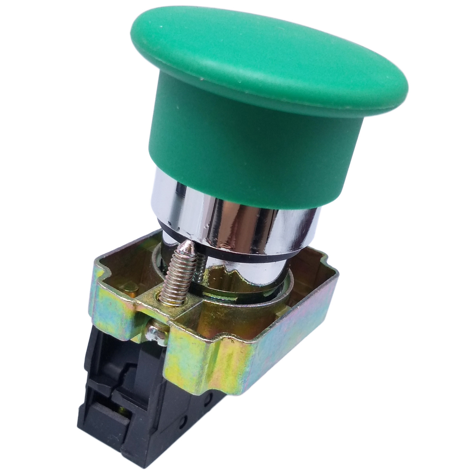 US Stock 2pcs XB2-BC31C NO Momentary Mushroom Head Push Button Switch ...