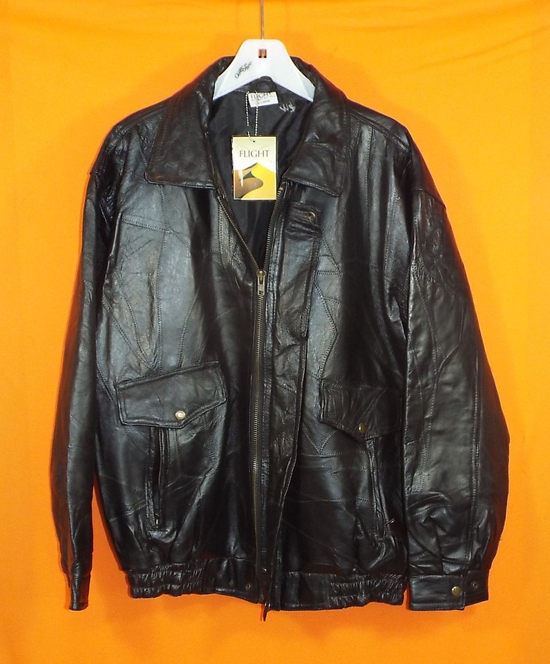NWT* - Men’s Flight Path Leather Jacket - Black - Biker / Bomber ...