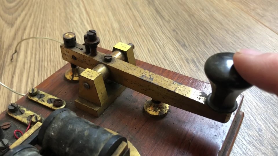 Vintage Antique Telegraph (Morse) Key With Buzzer | eBay