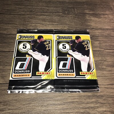 (2) Packs of 2024 Panini Donruss Baseball-5 Cards-Factory Sealed | eBay