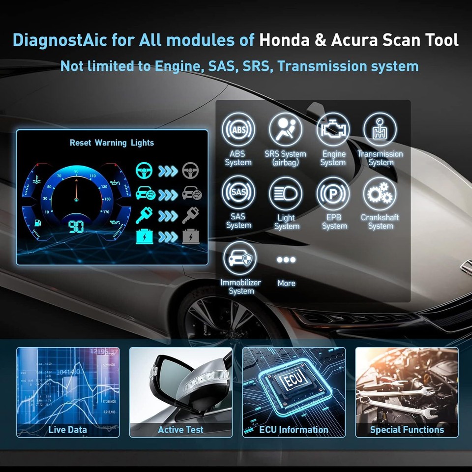 For SUBARU Car OBD2 Scanner Bidirectional All System Diagnostic Tool ...