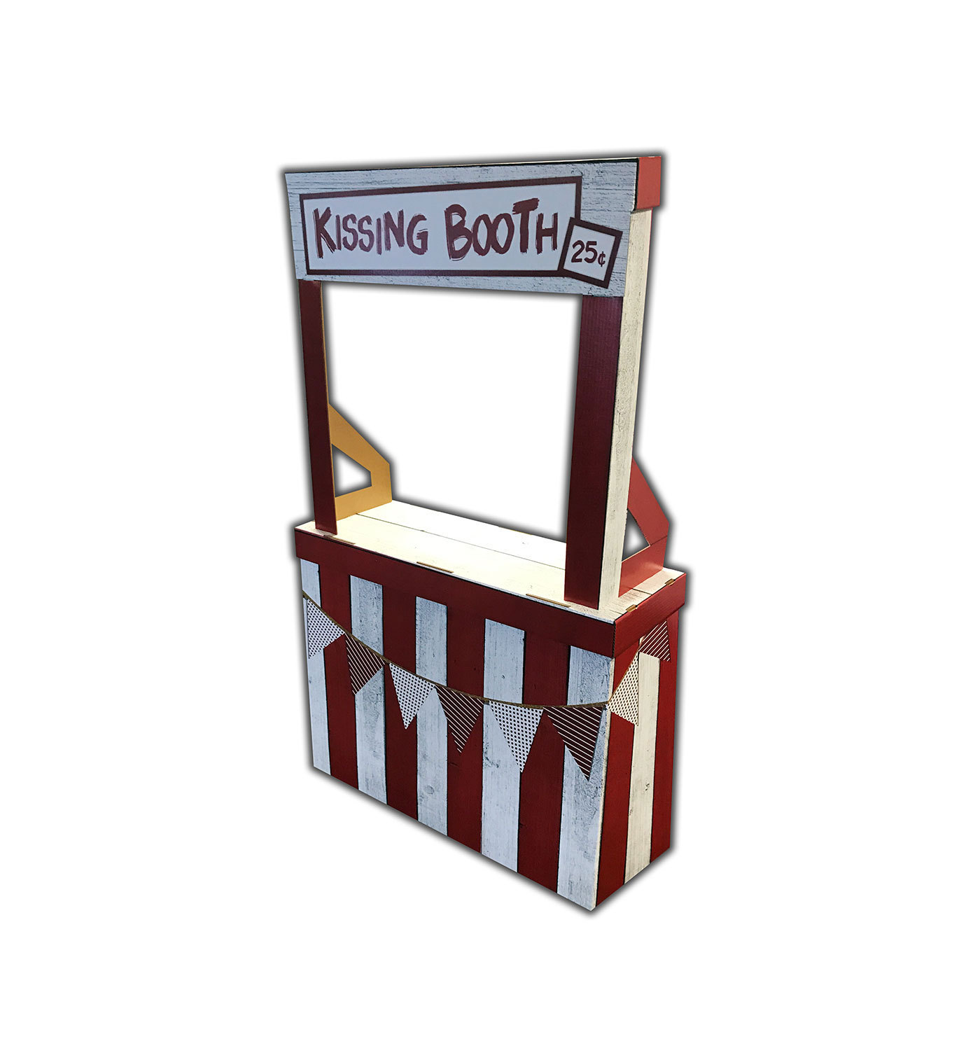 KISSING BOOTH STAND CARNIVAL PARTY DECORATIONS CARDBOARD STANDUP ...