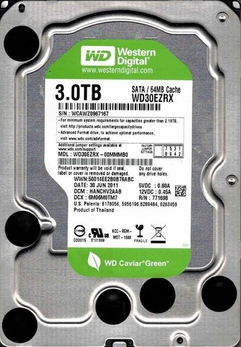 Western Digital WD30EZRX-00MMMB0 3TB Dcm : HANCHV2AAB Wcawz | eBay