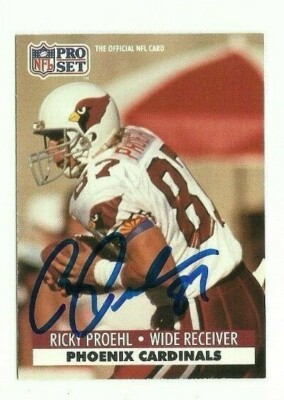 Rickey Proehl 1991 Pro Set signed auto autographed card Cardinals | eBay