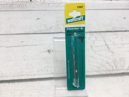 Wolfcraft 2587 #8 Screw Setter Bit Pilot drill bit for wood screw | eBay