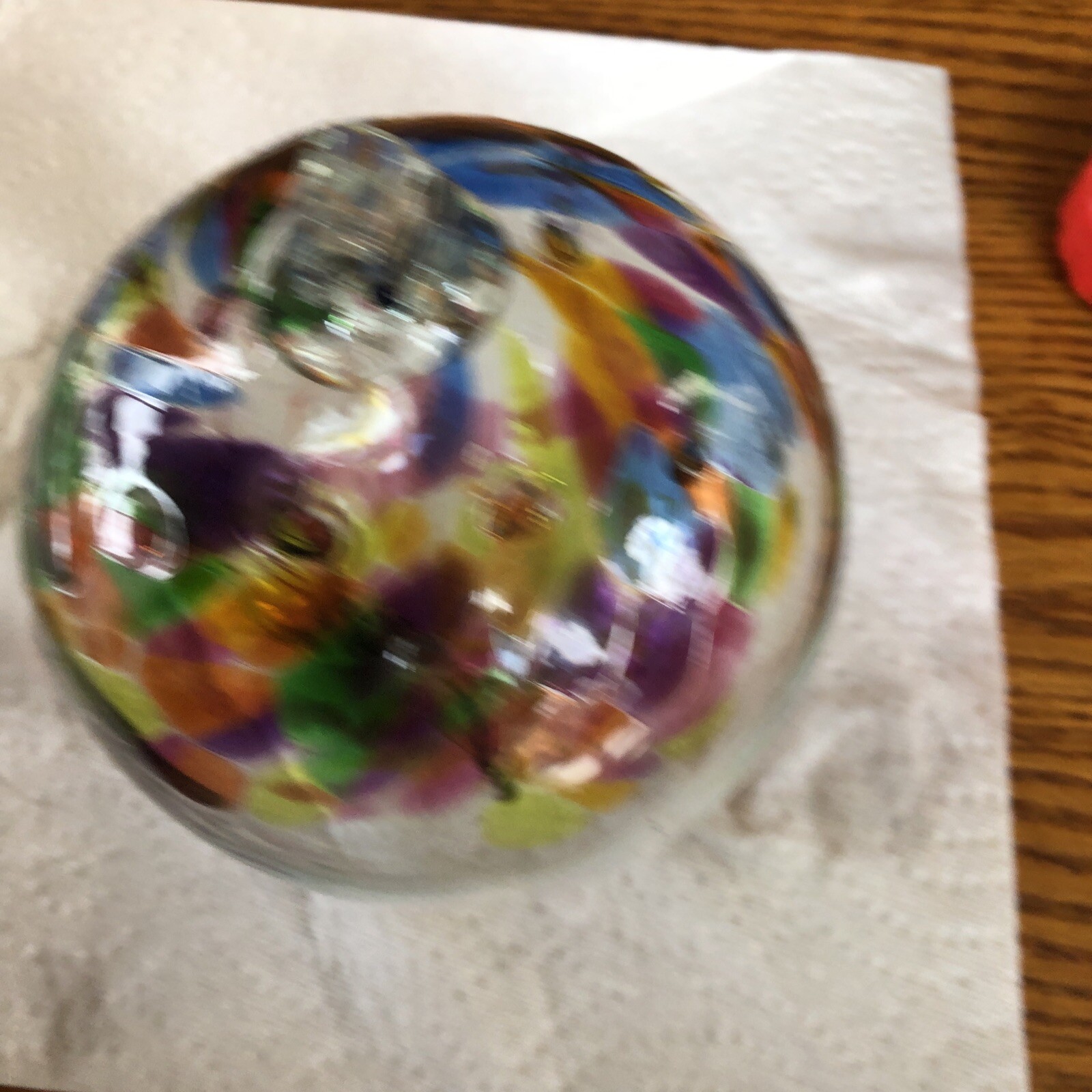 Kitras Art Glass Tree Of Enchantment Lg. 6” Handmade Hand Blown Orb | eBay