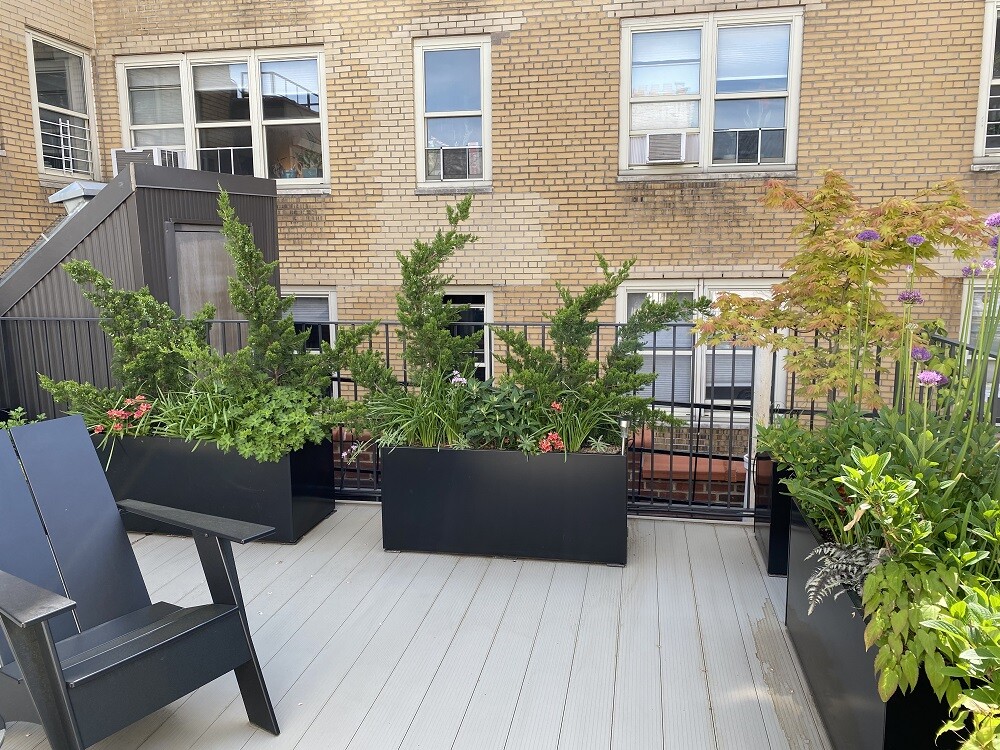 Rectangular Metal Planter Boxes Modern Steel Planter Box – Lewis