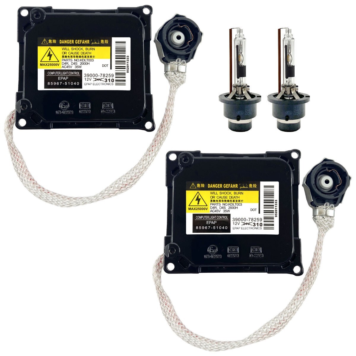 2x New For 06-09 Toyota Prius Xenon Ballast HID D4R Bulb Kit Control ...