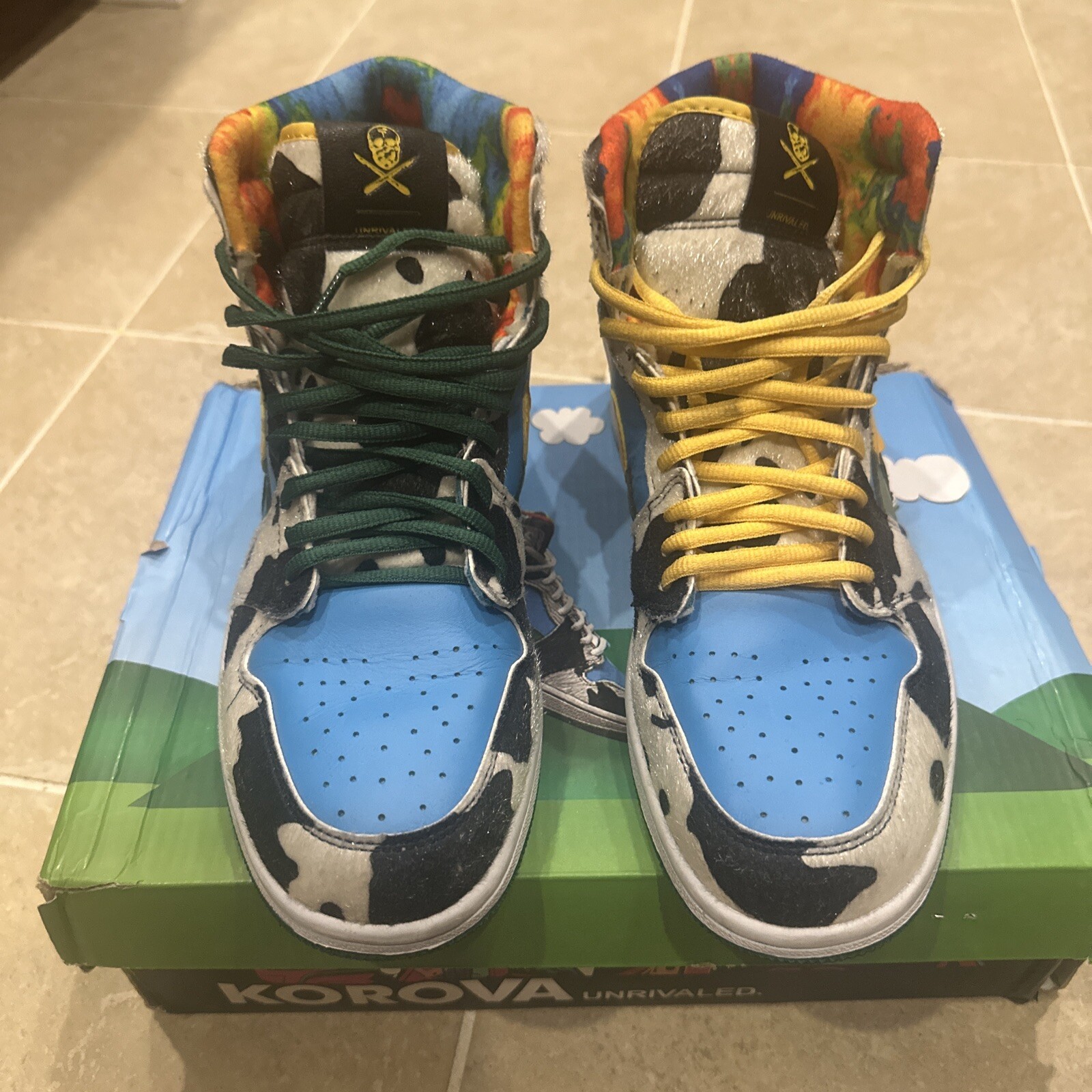 Custom Shoe Surgeon Air Jordan 1 Korova Unrivaled - Gem