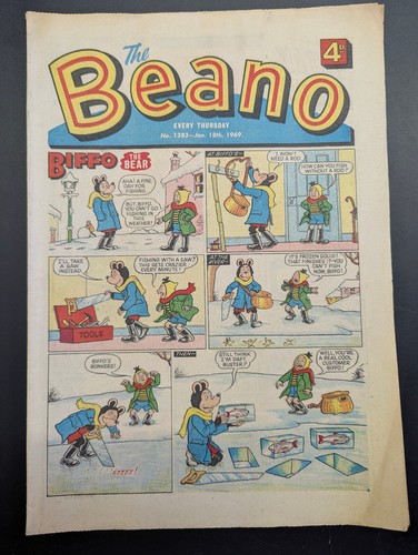 Beano Comic No 1383 January 18th 1969, Biffo the Bear | eBay UK