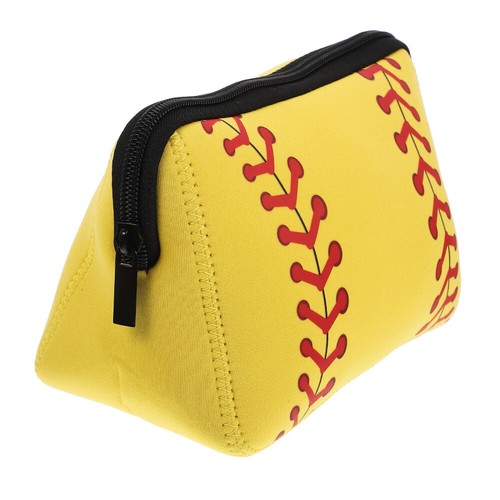 Baseball Cosmetic Bag Softball with Wheels Camping Toiletry Makeup for ...