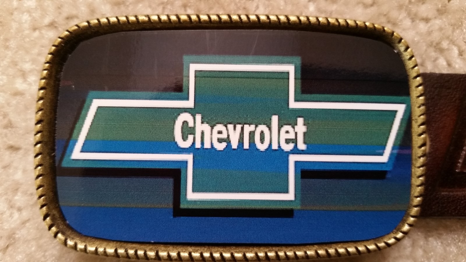 CHEVROLET Epoxy Photo Buckle New USA | eBay