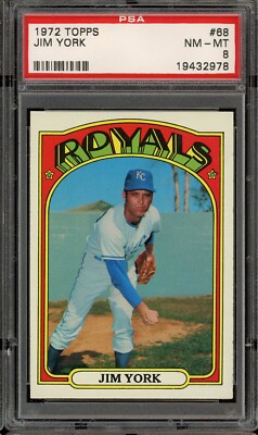 1972 Topps Baseball #68 Jim York PSA 8 | eBay