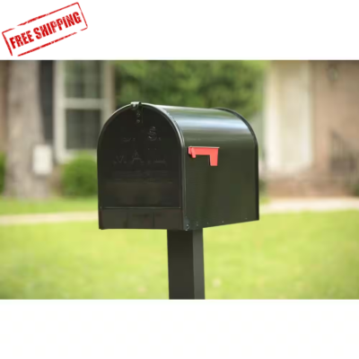 Heavy Duty Rural Mailboxes Jumbo JUMBO POST MOUNT MAILBOX Galvanized