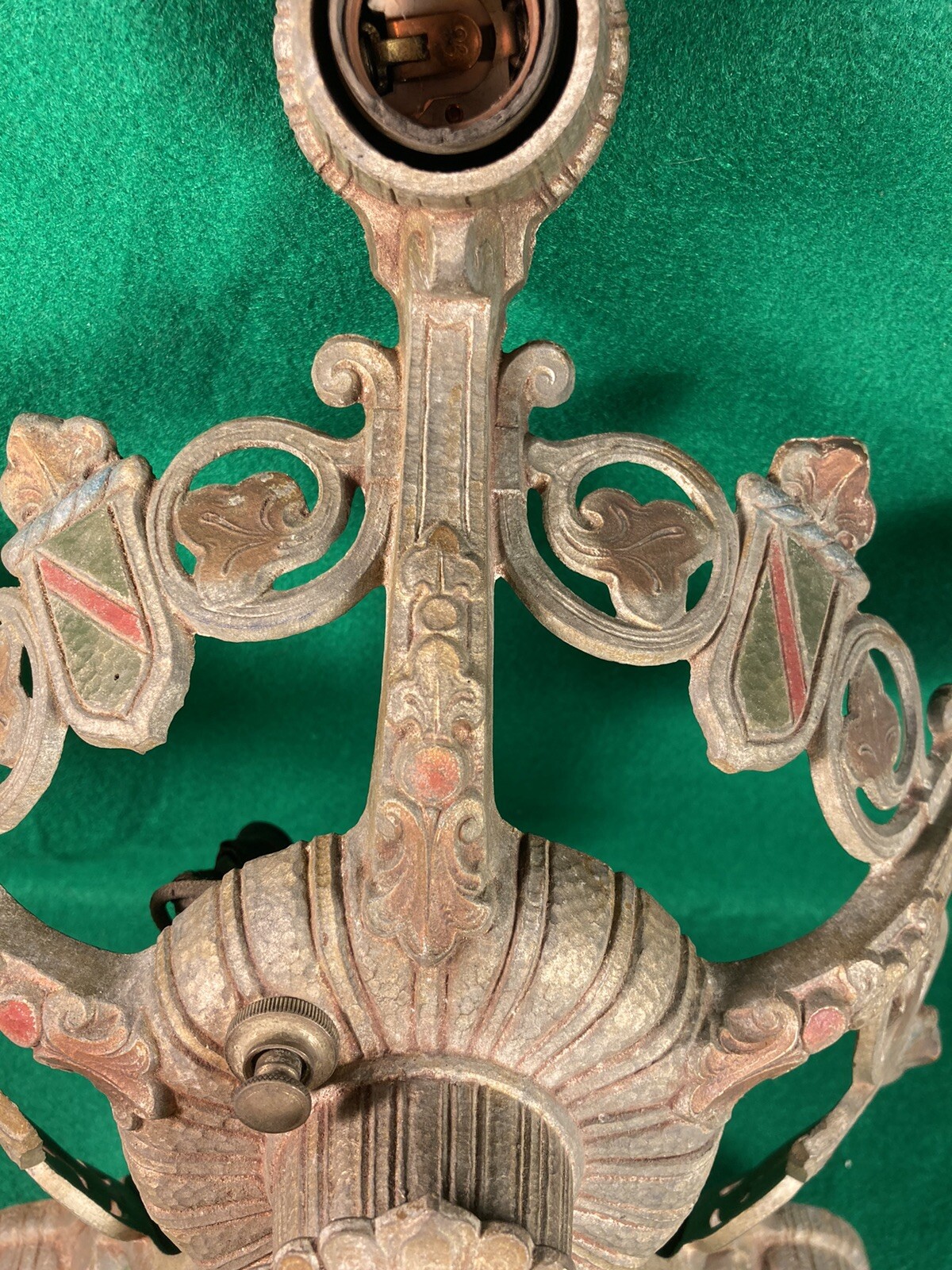 Antique Vintage Riddle Co. Design Art Deco Ceiling Light Fixture | eBay