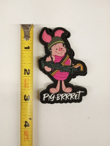 Morale Patch Winnie the Pooh Piglet hook backing + 1 shot Show patch | eBay