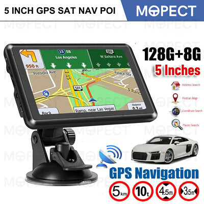 2025 5" Truck Sat NAV HGV LGV Lorry GPS Navigation 8GB UK & Europe ...