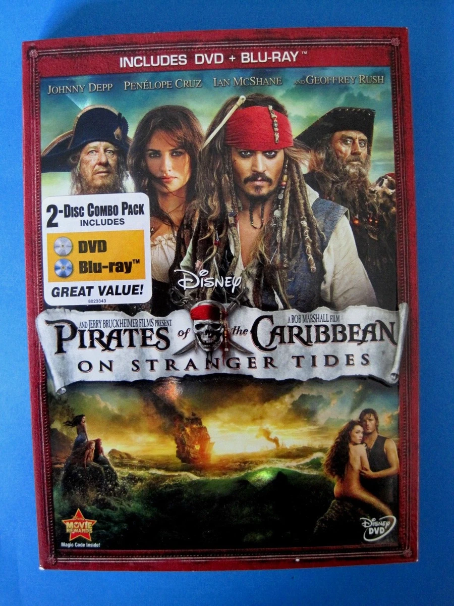 Pirates Of The Caribbean On Stranger Tides Dvd Cover