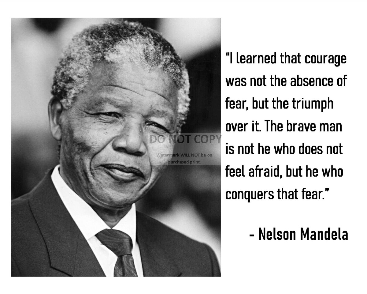 Nelson Mandela Courage Quotes I Learned That Courage Was Not The