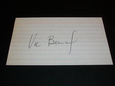 Padres Vic Bernal Auto Signed 3x5 Index Card JSA C | eBay