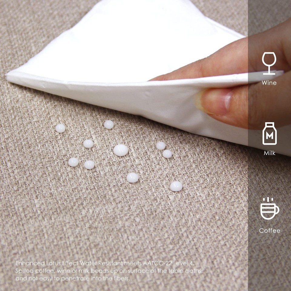 Rectangle Tablecloth Washable Resistant and Water Proof Table Cloth ...