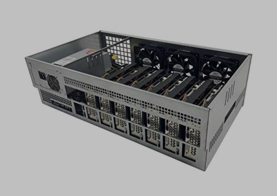 8 GPU Crypto Mining Rig 1600W PSU Crypto Mining | eBay