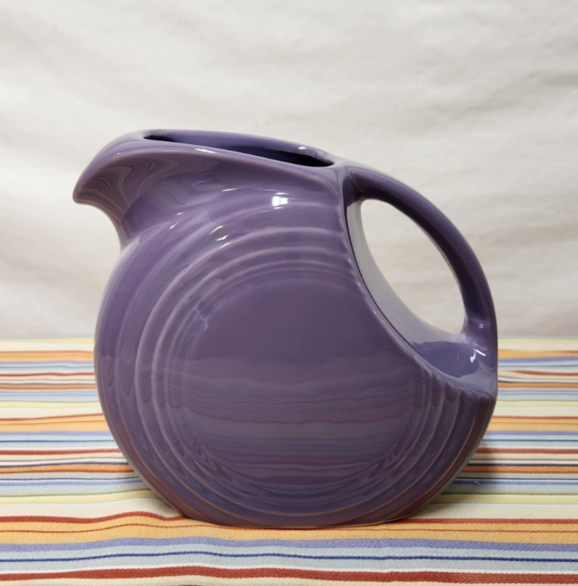 Fiesta Fiestaware Lilac Purple Small Disc Pitcher 28oz. 5 5/8" | eBay