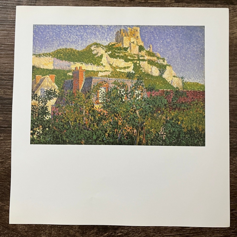 Château Gaillard Seen From Petit Andely Paul Signac Art Book Plate ...