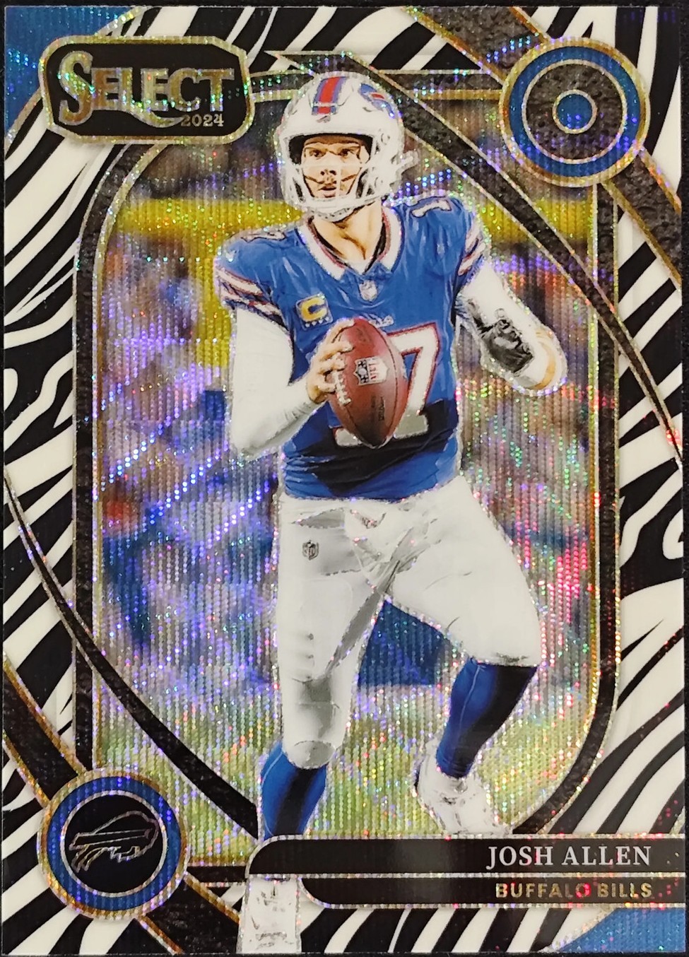 2024 Panini Select - Club Level Josh Allen #225 Zebra Prizm for sale ...