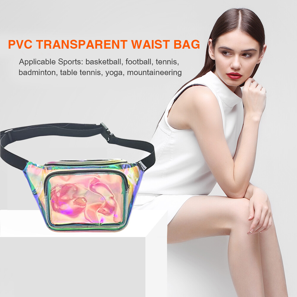 PVC Belt Bag Clear Waterproof Fashion Unisex Fanny Pack for Gifts ...