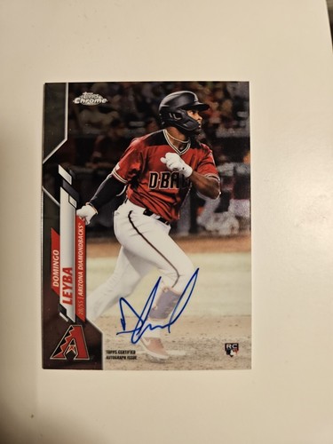 2020 Topps Chrome Domingo Leyba Rookie Autograph Auto RC #RA-DL ...